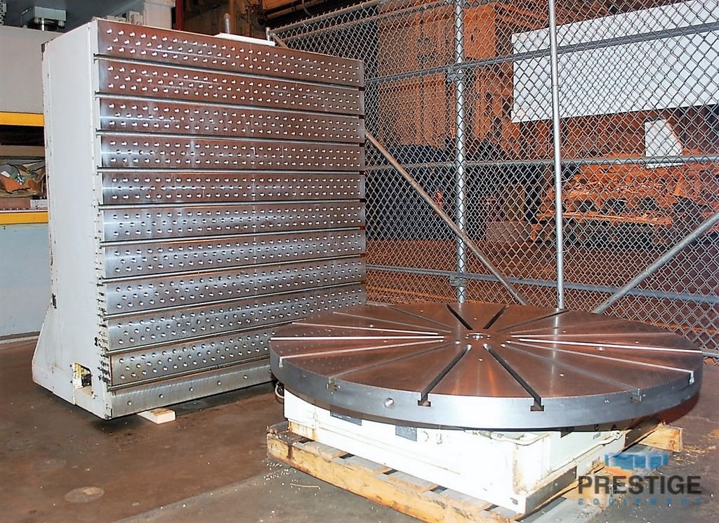 Used Waldrich 120" Round B-Axis CNC Rotary Table| Prestige Equipment