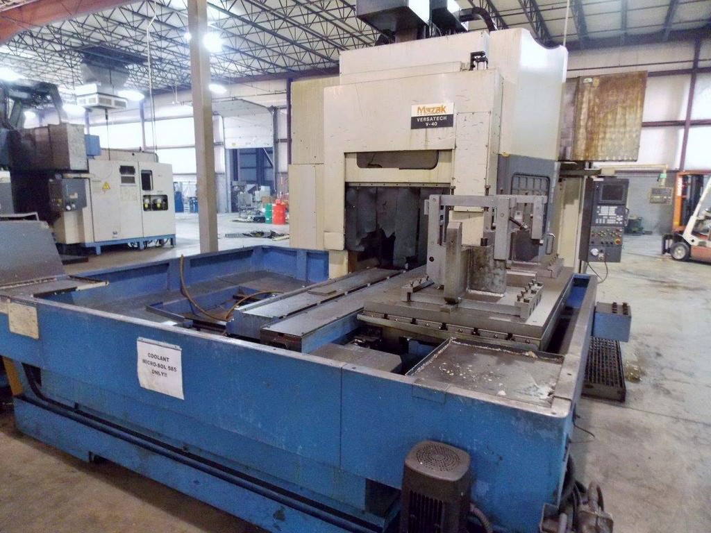 MAZAK Versatech V40 CNC 5-Face Double Column Vertical Machining Center ...