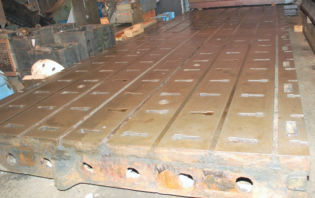 Used T-Slotted Floor Plate, Cast Iron 115" x 312" x 14" | Prestige ...