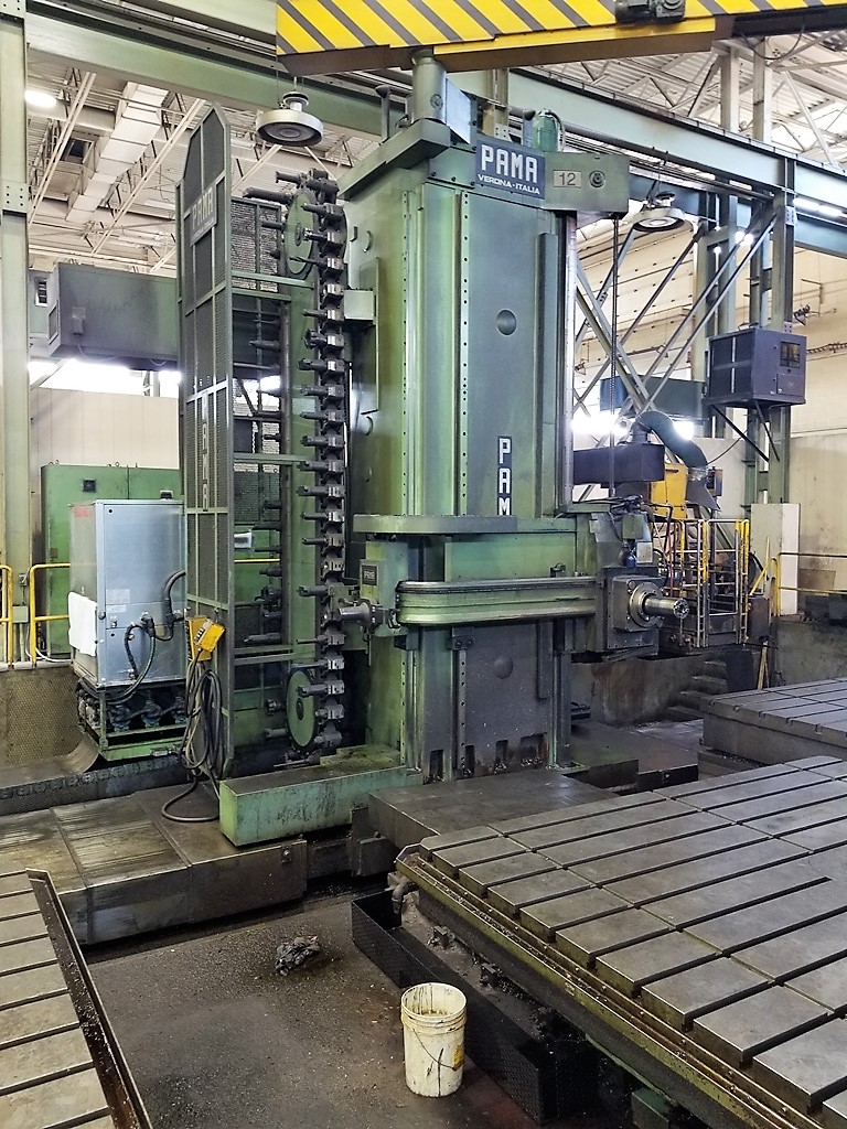 7" Giddings & Lewis 700RF Ram Type CNC Floor Type Horizontal Boring ...