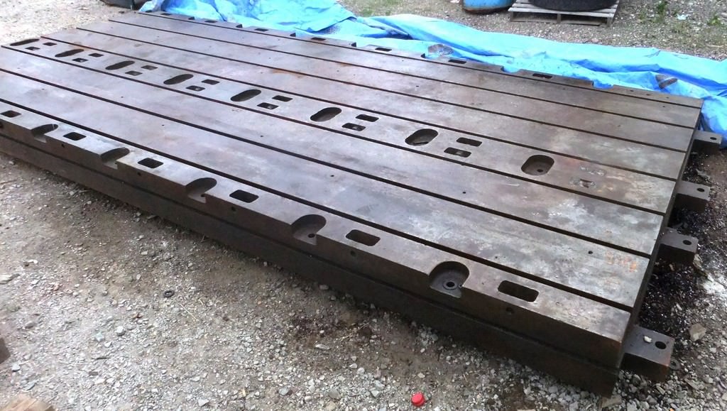 T-Slotted Floor Plate (1) 84" x 192" Cast Iron - Floor Plates & Work ...