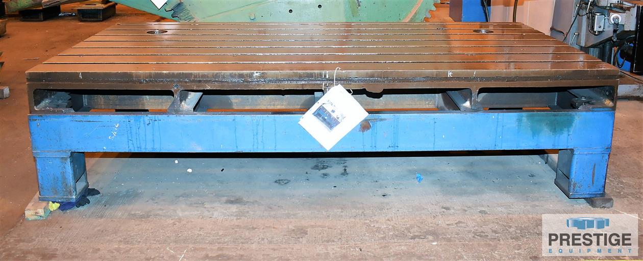 Used Set-Up Work Table, T-Slotted Work Table, 60" x 120" x 28", Cast ...