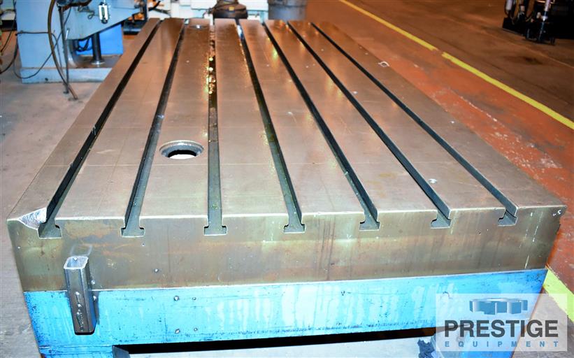 Used Set-Up Work Table, T-Slotted Work Table, 60" x 120" x 28", Cast ...