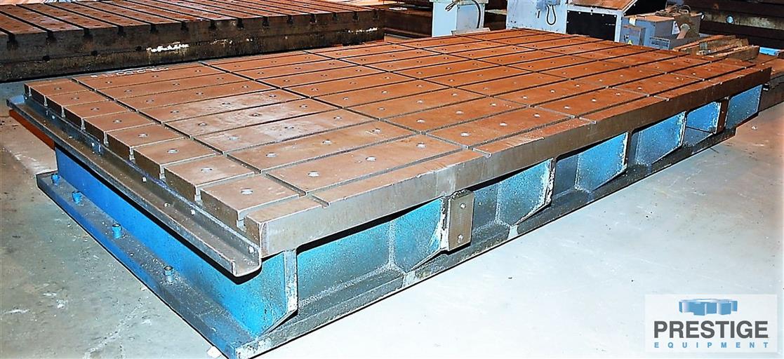 Used T-Slotted Fixture Table (1) 88" x 168" x 22" Steel Fabricated ...