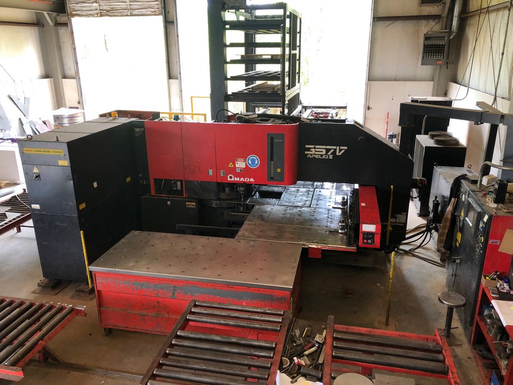 Used Amada 357V Apelio III 33 Ton Punch & 1.5 KW Laser with FMS System ...