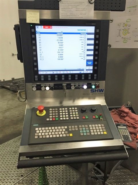 SHW Unispeed 6 5-Axis CNC Machining Center - Boring Mills Horizontal ...