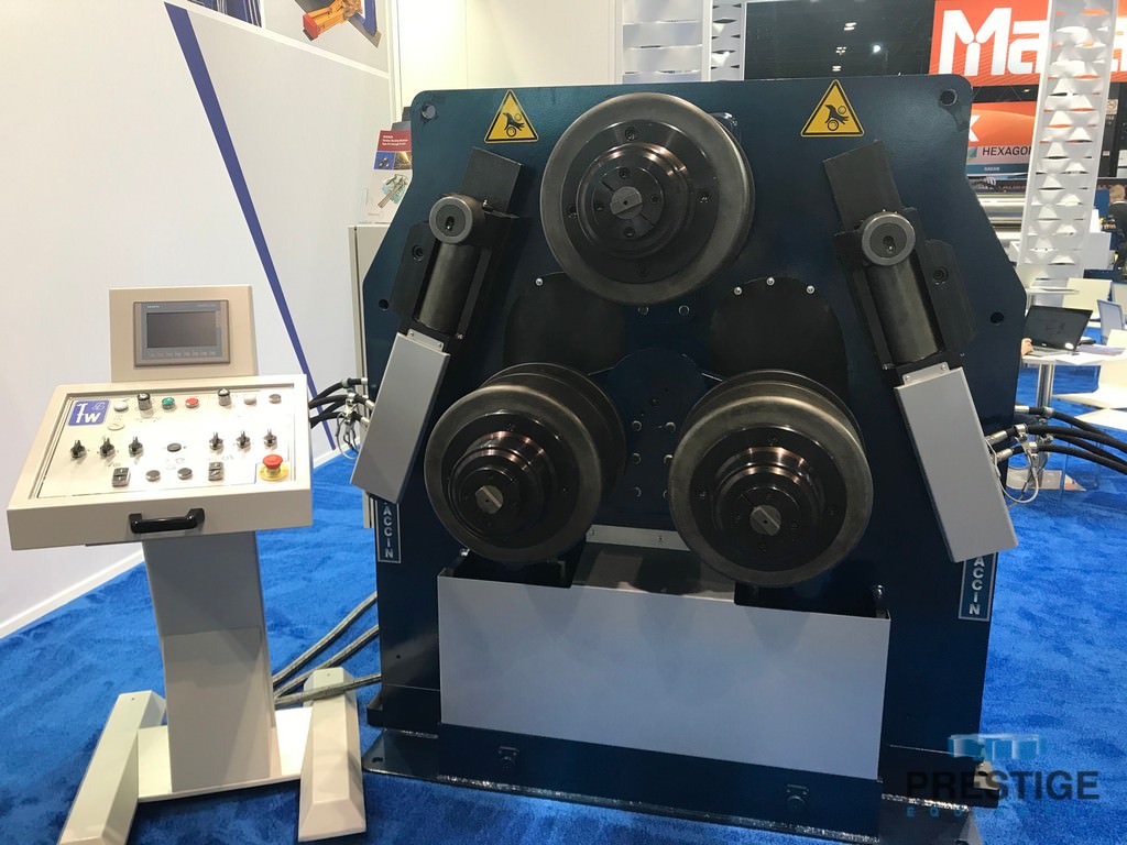 Used FACCIN 5" x 5" x .59" RCMI-130 3-Roll Double Pinch Angle Roll| Prestige Equipment