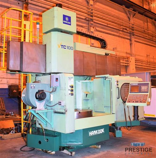 Hankook VTC-100 39" CNC Vertical Turning Center with Milling - Boring ...