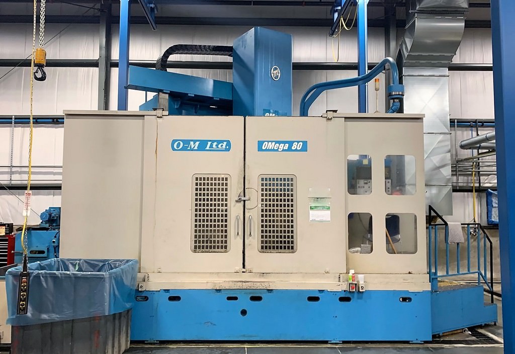 Used OM Omega 80 67" CNC Vertical Boring Mill | Prestige Equipment