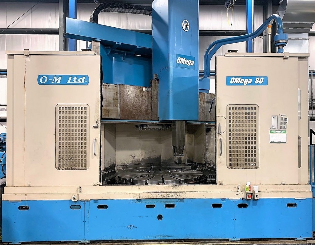 Used OM Omega 80 67" CNC Vertical Boring Mill | Prestige Equipment