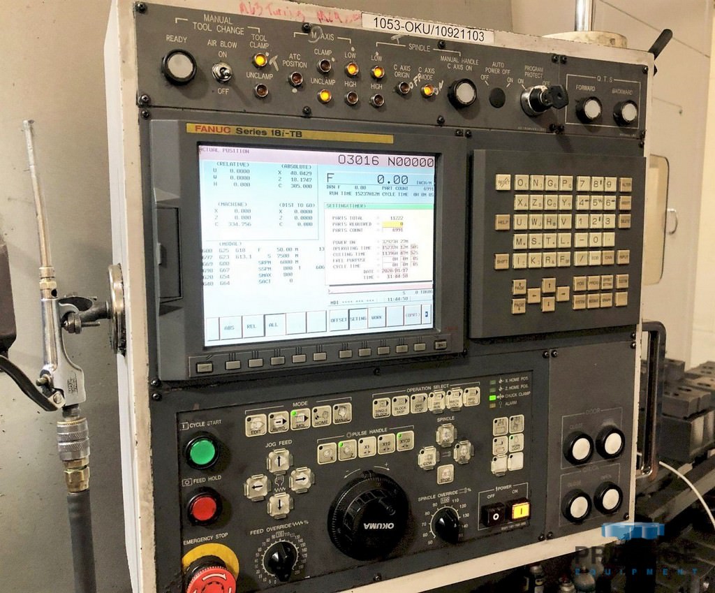 Okuma VTM100 1000 MM CNC Vertical Turning Center with Milling - Boring ...