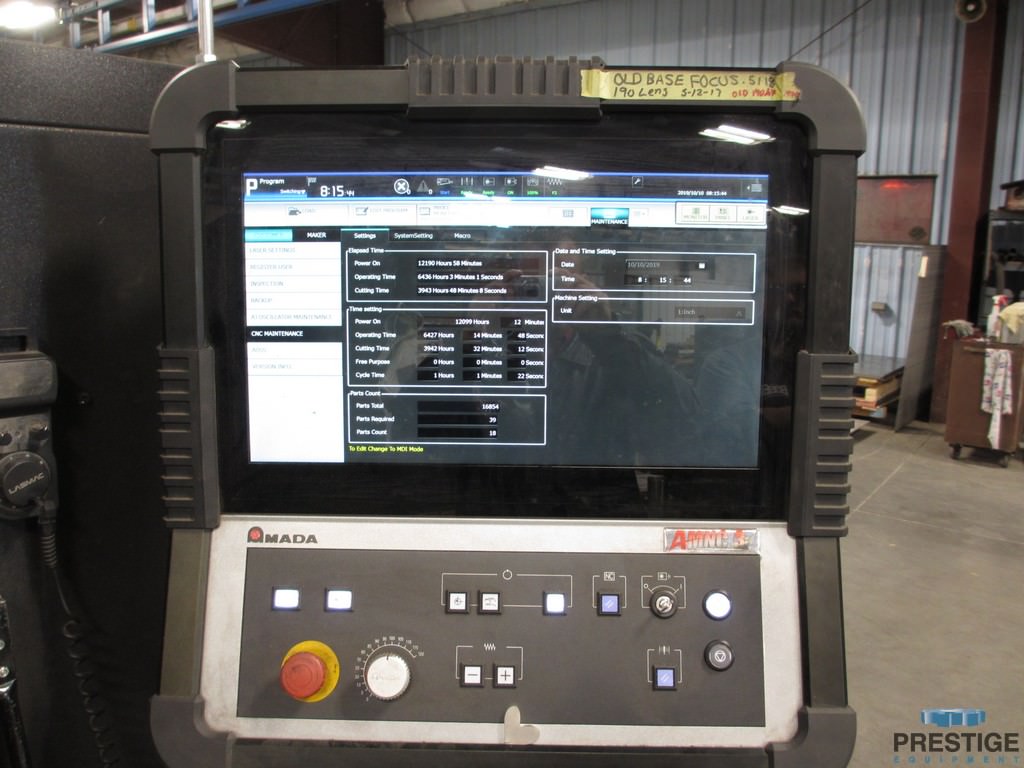 Amada LCG3015AJ 4 KW Fiber Laser - Lasers Fiber CO2 Tube Ref# 30655 ...