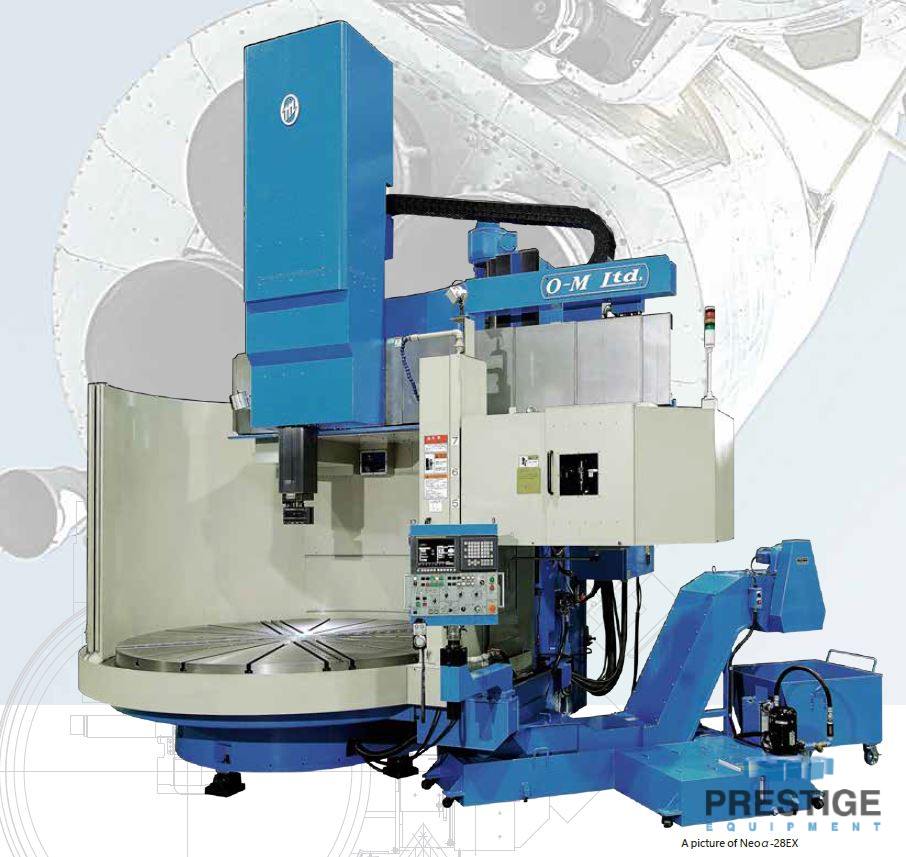 O-M Ltd NEO 28EX 110" CNC Vertical Boring Mill - Boring Mills Vertical ...