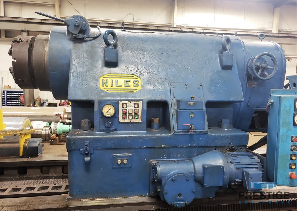 Niles A96BT 116" X 85' Heavy Duty Manual Lathe - Lathes Flat Bed Manual ...