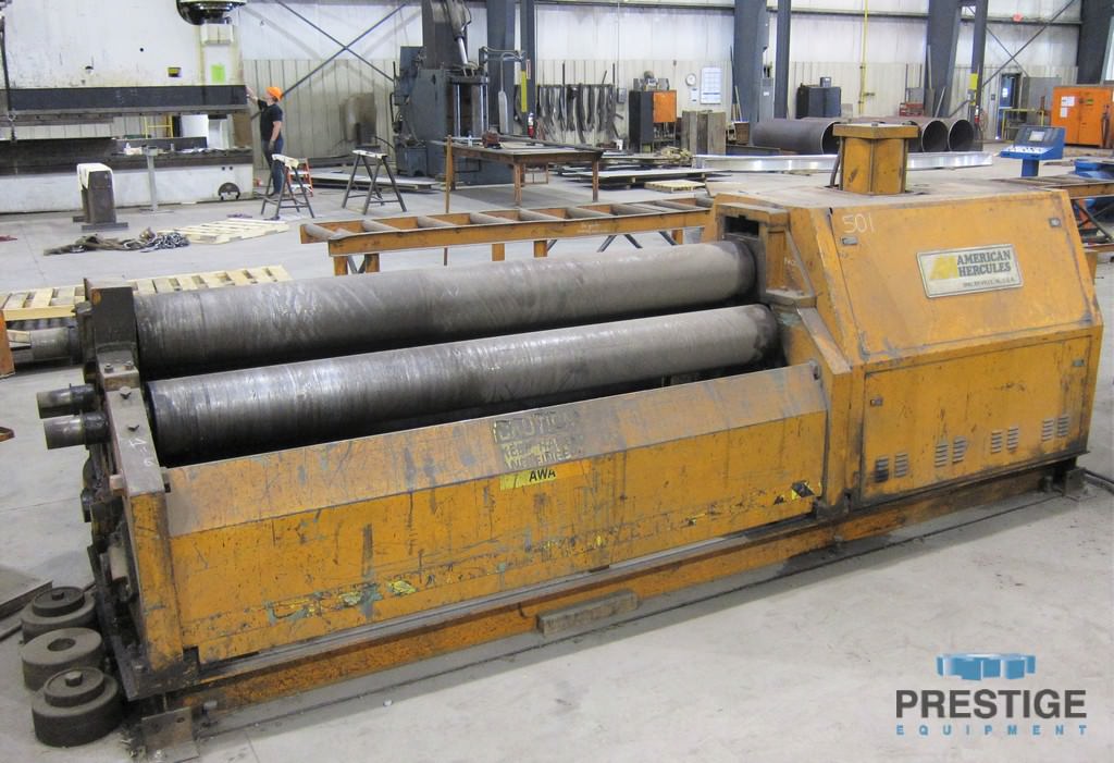 American Hercules Mdl. 312-8 1/2" x 8' 3-Roll Double Initial Pinch ...