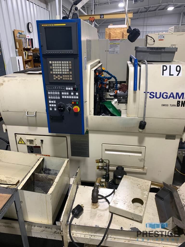 Used Tsugami BN20 6-Axis Swiss Type Turning Center with Bar Feed ...