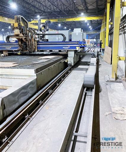 Messer TMC4512 Plate Cutting System, (2) Gantry's On Shared Slagger ...