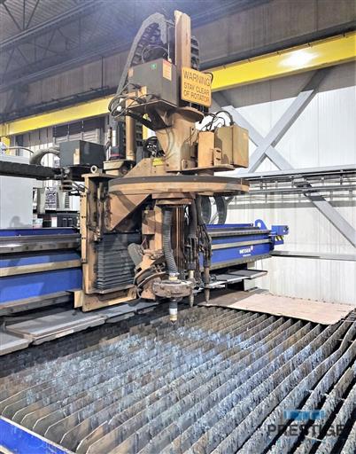 Messer TMC4512 Plate Cutting System, (2) Gantry's On Shared Slagger ...