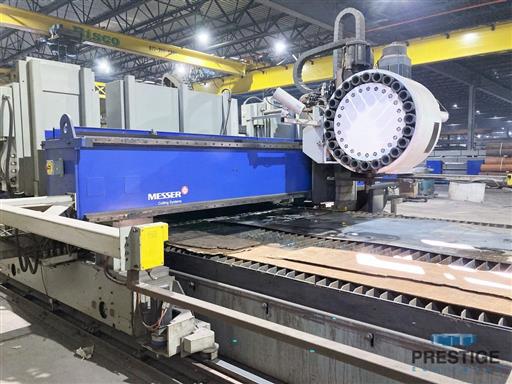 Messer TMC4512 Plate Cutting System, (2) Gantry's On Shared Slagger ...