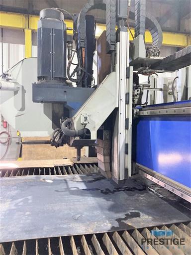 Messer TMC4512 Plate Cutting System, (2) Gantry's On Shared Slagger ...