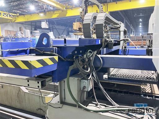 Messer TMC4512 Plate Cutting System, (2) Gantry's On Shared Slagger ...