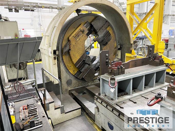 Schiess CNC Ring Turning Lathe with 43" Spindle Bore - Lathes Flat Bed ...