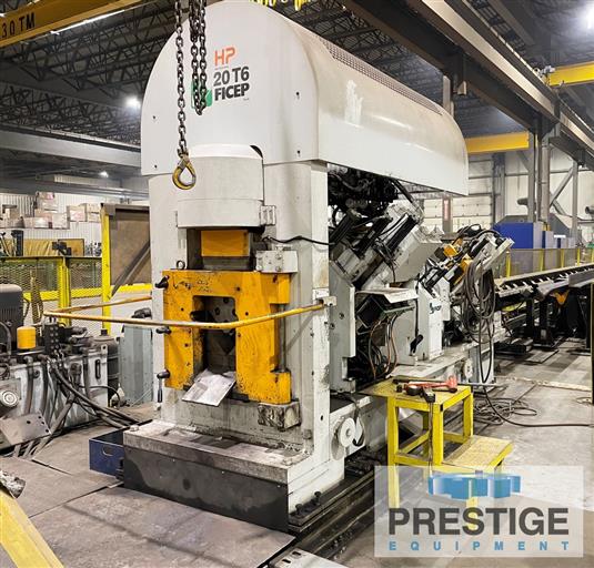 Used Ficep HP 20 T6 8" x 8" x 1" CNC Angle Punch & Shear Line| Prestige ...