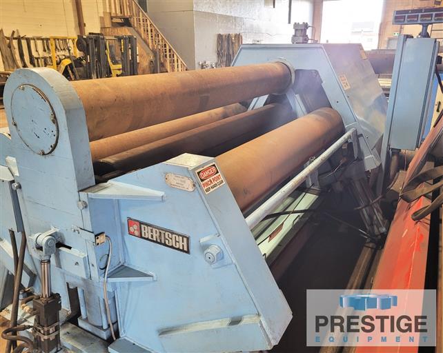 Bertsch 80-78FR 3/4" x 8' Hydraulic 4-Roll Double Pinch Plate Roll ...