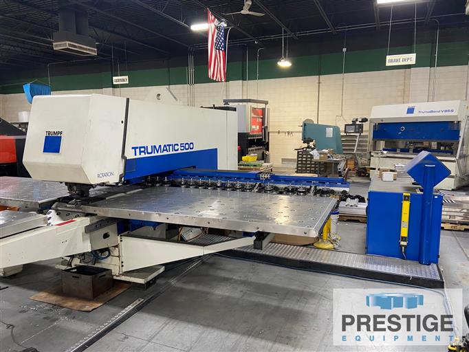 Trumpf TC-500 25 Ton CNC Punch And Contour Machine - Punches Turret ...