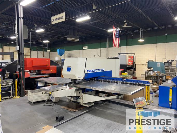 Used Trumpf 25 Ton TC-500 CNC Punch And Contour Machine| Prestige Equipment