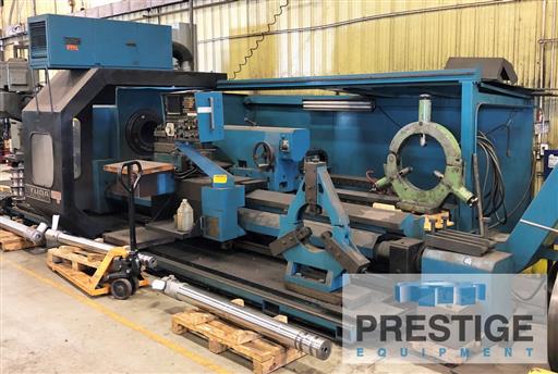 Used Tuda 45" x 120" CNC Hollow Spindle CNC Lathe | Prestige Equipment