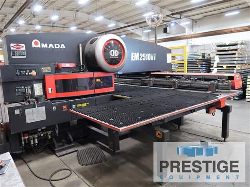 22 Ton Amada EM2510NT Servo Electric CNC Turret Punch Press - Punches ...