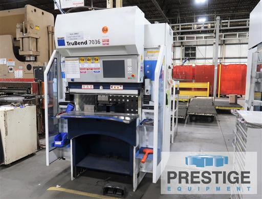 Used 36 Ton Trumpf 7036 CNC Electric Servo Press Brake| Prestige Equipment