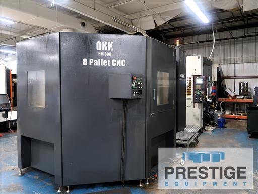 Used OKK HM-600 8APC 4-Axis CNC Horizontal Machining Center| Prestige ...