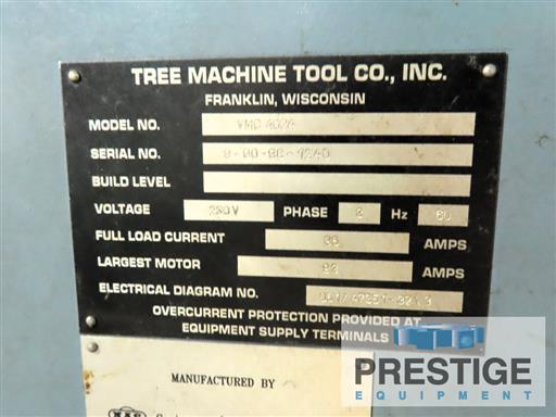 Tree VMC-4024 CNC Vertical Machining Center - Machining Centers ...