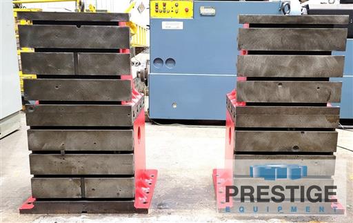 (2) 40" H x 20.5" W x 22" D, Devlieg Stackable Angle Plate, T-Slotted 2 ...