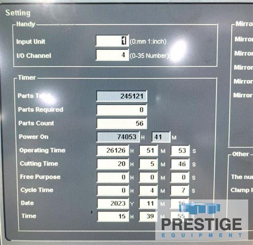 AMADA EMK 3610NT 33 Ton Electric Servo CNC Turret Punch With (9) Shelf ...