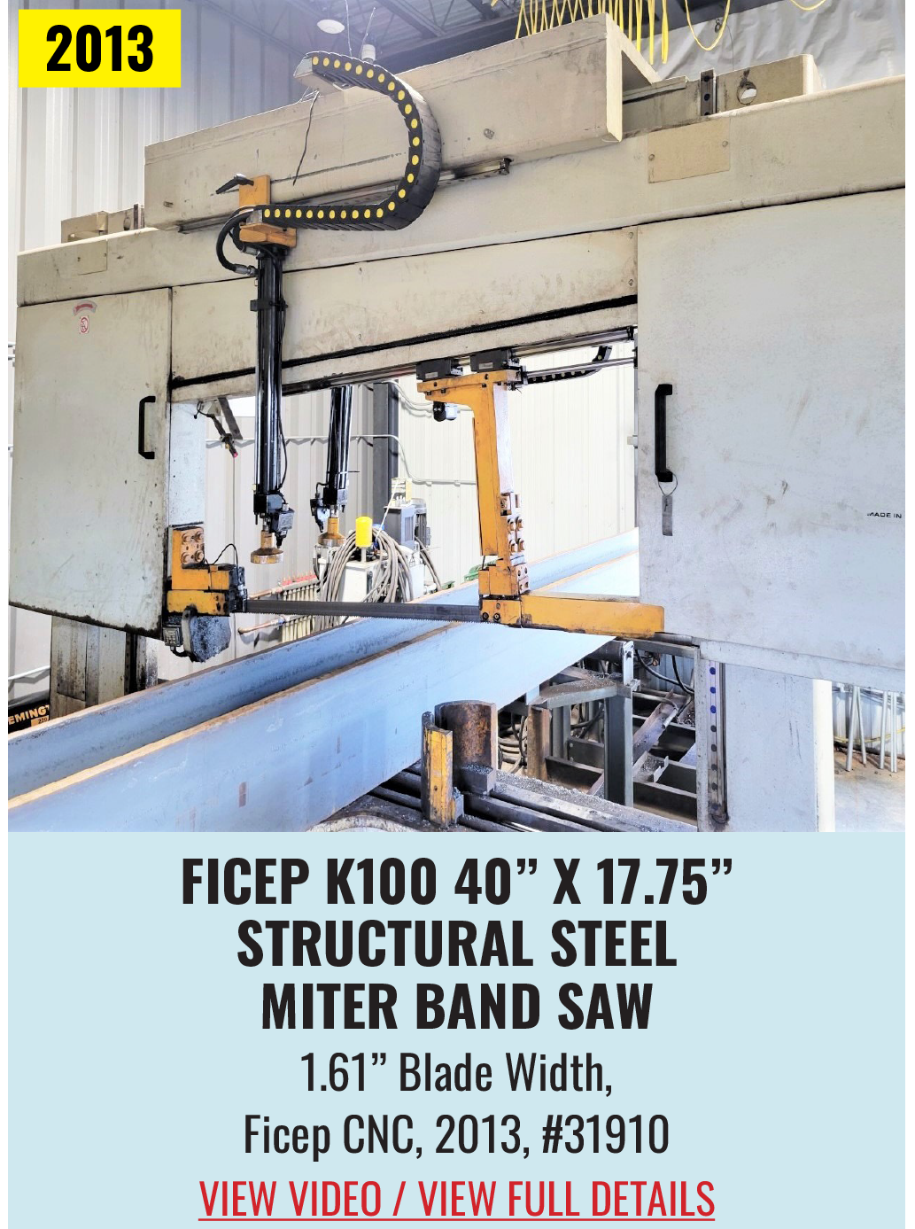 Structural Steel Fabrication Machines, Available Immediately ...