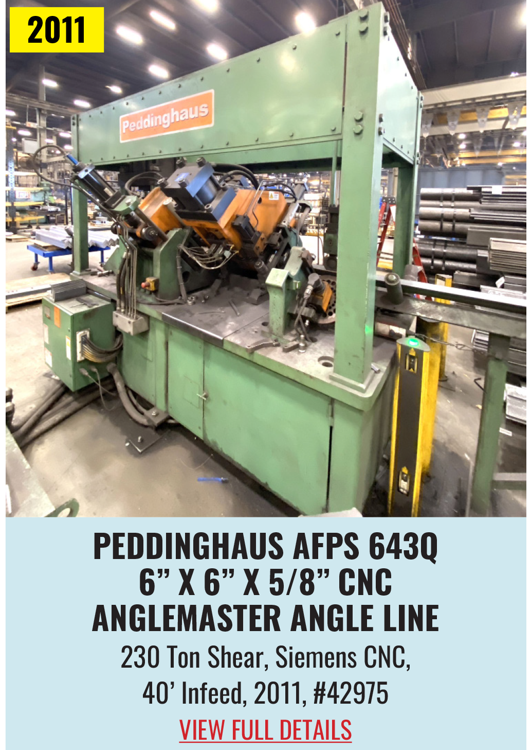 Structural Steel Fabrication Machines, Available Immediately ...