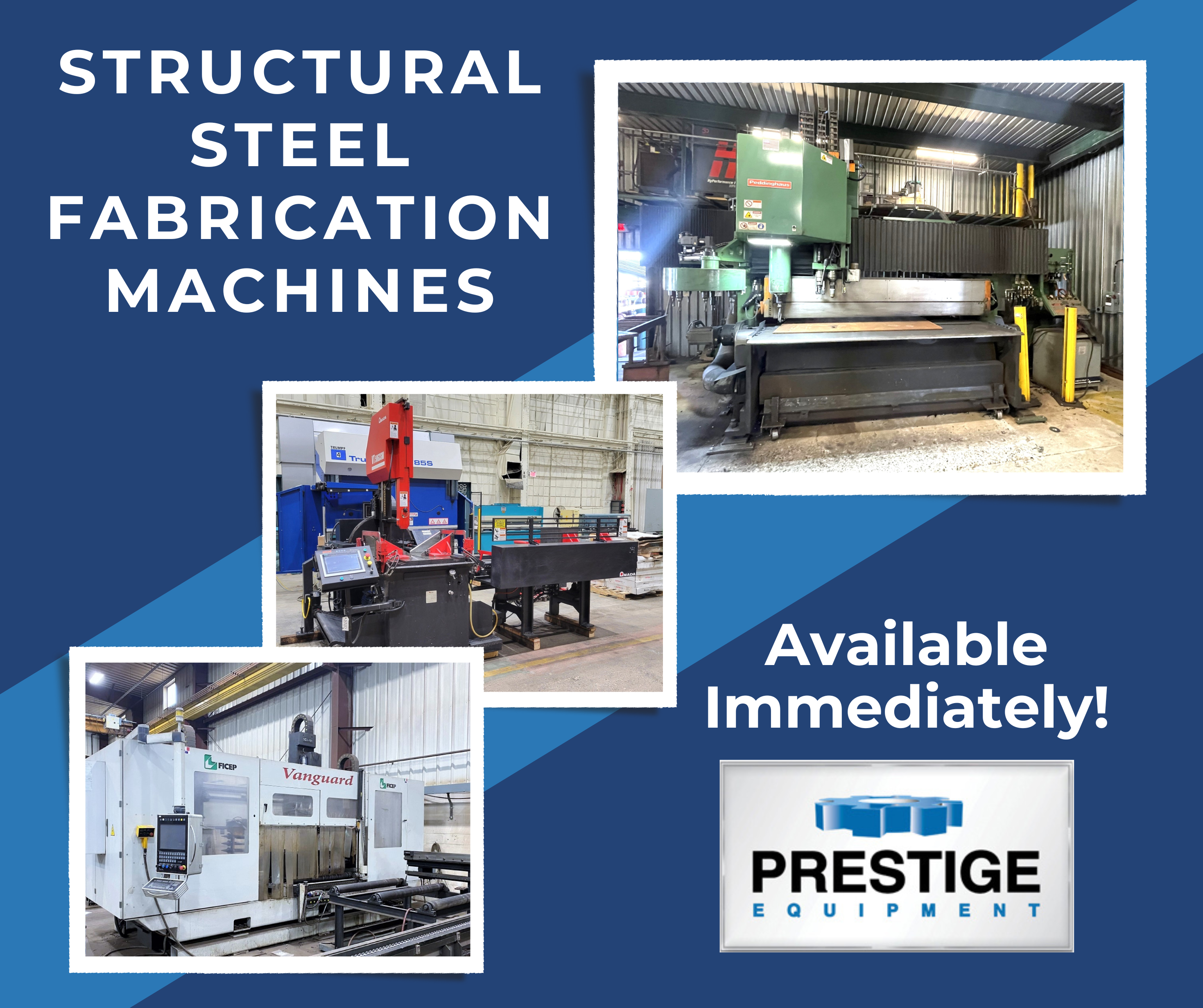 Structural Steel Fabrication Machines, Available Immediately ...